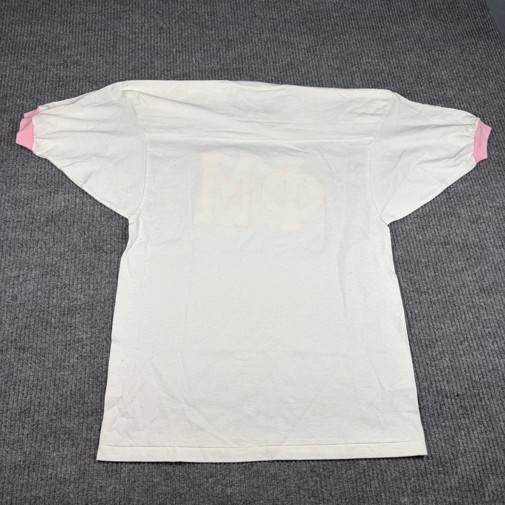 Eagle USA | Tops | Eagle Usa Phi Mu Sorority Jersey Tshirt White Pink ...